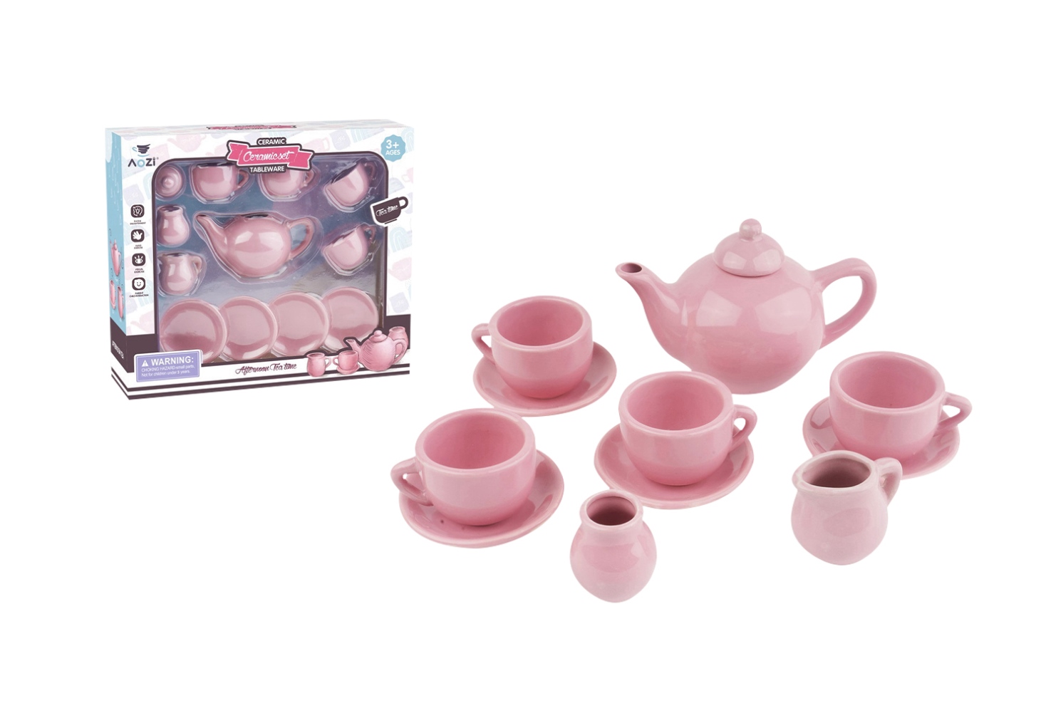 Pink Porcelain Tea Set – Play World Toys